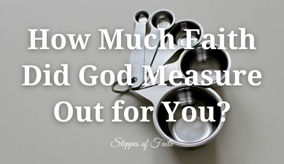 How Much Faith Did God Measure Out for You?
